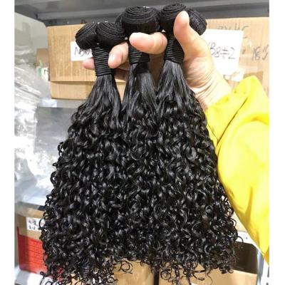 Cina Fumi Brasiliano Afro Bulk Kinky Riccioli Estensioni di Capelli Doppie Cuticule Vergine Allineata in vendita