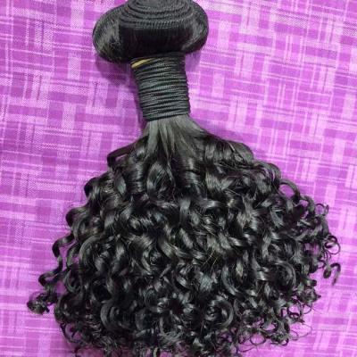 Cina Fumi Brasiliano Afro Bulk Kinky Riccioli Estensioni di Capelli Doppie Cuticule Vergine Allineata in vendita