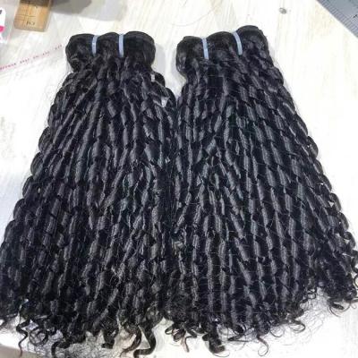 China One Donor Virgin Cuticle Aligned Double Drawn Human Hair Bundle Vendors Super Funmi Pixie Curl for sale