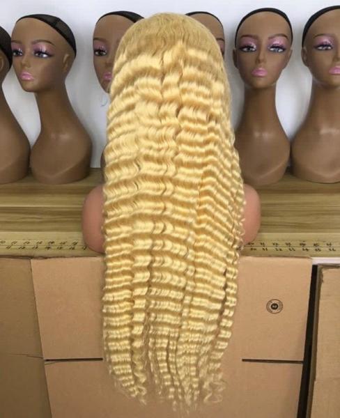 Quality 100% Virgin 613 Blonde Wig 13X6 13x4 HD Full Lace Frontal for sale