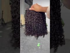 100% Vietnam Natural Weft Double Drawn Human Hair Pixie Curls