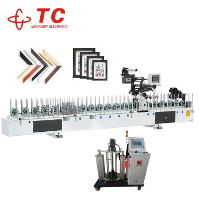 China Picture Frame Photo Frame Laminating & Wrapping Machine, CE Certificated, 25-50meter/min for sale