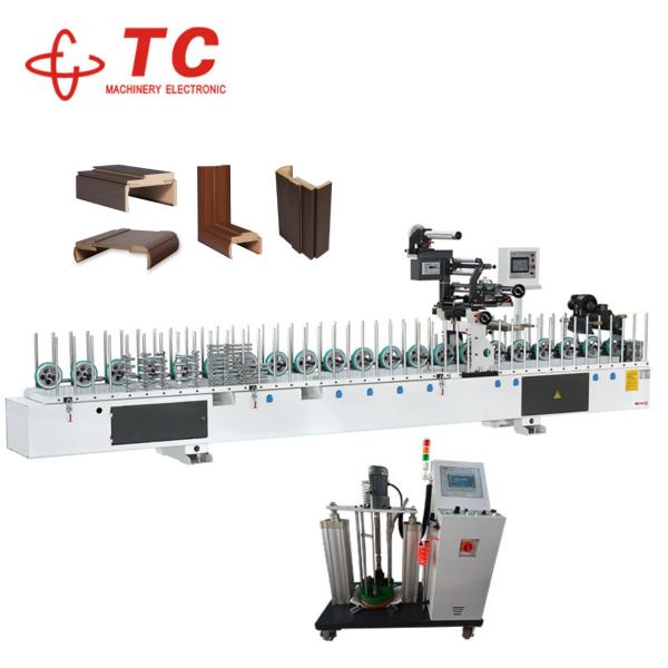 Quality 300 to 450mm  Door Frame Wrapping Machine for Small Factory, 25-50meter/min, 220V/380V/415V Optional for sale
