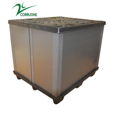 Cina il contenitore di plastica pieghevole Coreflute di falchetta 500kg ha ondulato la cassa in vendita