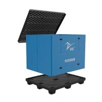 China Custom PP Corrugated Pallet Box 500x270x270mm Foldable Coaming Container Bins 13.6kg Capacity for sale