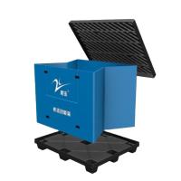 China Custom PP Corrugated Pallet Box 500x270x270mm Foldable Coaming Container Bins 13.6kg Capacity for sale