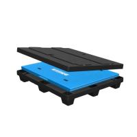 China Custom PP Corrugated Pallet Box 500x270x270mm Foldable Coaming Container Bins 13.6kg Capacity for sale