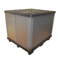 China HDPE Plastic Coaming Board Crate Corrugated Folding Pallet Box 1200x1000mm 300kg Capacity for sale