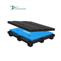 China HDPE Plastic Coaming Board Crate Corrugated Folding Pallet Box 1200x1000mm 300kg Capacity for sale