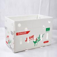 China Corruone Waterproof Recyclable Corrugated Plastic Fruit Vegetable Box 500x270x270mm 13.6kg Capacity for sale