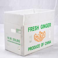 China Corruone Waterproof Recyclable Corrugated Plastic Fruit Vegetable Box 500x270x270mm 13.6kg Capacity for sale