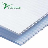 China PP Corrugated Plastic Sheet 4mm Fluted Polypropylene Board Waterproof Recyclable Custom Size for sale