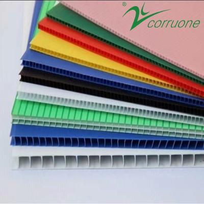 China Chloroplast PP Corrugated Sheet Fluted Polypropylene Plastic Cardboard for sale