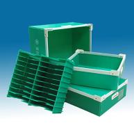 China PP Corrugated Plastic Turnover Box 500x270x270mm 13.6kg Bearing Weight Custom Size for sale