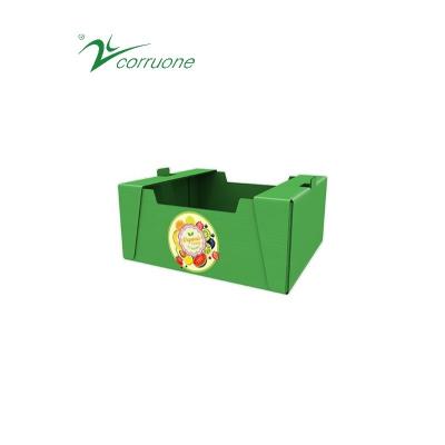 Cina Corruone polypropylene Wholesale waterproof PP corrugated plastic box fruit vegetable foldable PP plastic box in vendita