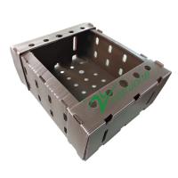 China Custom Corrugated Plastic PP Seafood Box 500x270x270mm 13.6kg Bearing Waterproof Coroplast Storage for sale