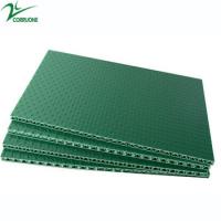 China Colored Corrugated Plastic Sheets 4x8 PP Honeycomb Panel Green 4mm Thickness for sale