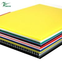 China Polypropylene Coroplast Corrugated Plastic Sheets Board 4ft x 8ft Customizable for sale