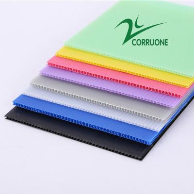 Cina 4ft X 8ft Twin Wall Corrugated Plastic Sheets Uv Resistance For Eco Friendly Packaging in vendita