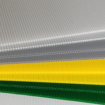 Cina 4ft X 8ft Twin Wall Corrugated Plastic Sheets Uv Resistance For Eco Friendly Packaging in vendita