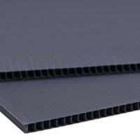 China Black 4mm Corrugated Plastic Cover 2000x1000mm PP Correx Protection Sheets for sale