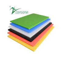 China Waterproof 6mm Corrugated Plastic Cover PP Floor Protection Sheet 1650mm Width for sale