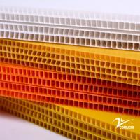 China Orange Corrugated Plastic Cover 12mm Bubble Sheet for Floor Protection PP for sale