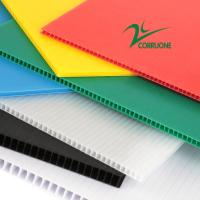 China Corruone Coroplast Board 4x8 ft 20mm UV Resistant Customizable Corrugated Plastic Sheet for sale