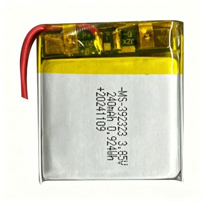 China 3.85V Polymer Lithium Ion Battery 392323 240mAh Smart Bracelet Watch for sale