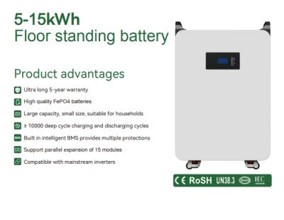 China 51.2V 200Ah 10.24kWh New Energy Battery Floor Standing Lithium Iron Phosphate Battery for sale