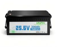 Quality Lightweight LiFePO4 Battery Pack 25.6V 300Ah 7680Wh Large Capacity High Power for sale
