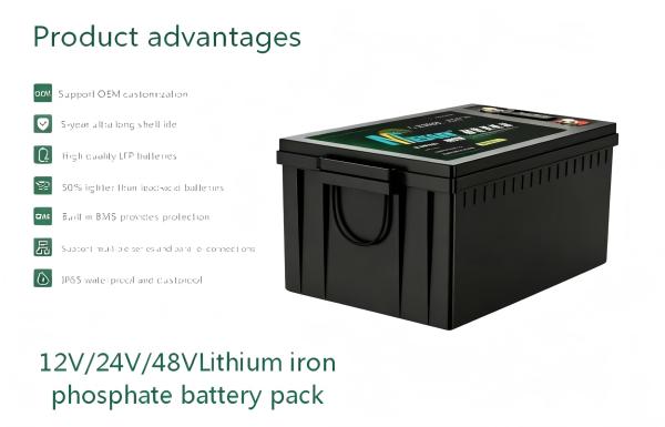 Quality 24V 200Ah Lithium Iron Phosphate Battery 5120Wh LCD Display Bluetooth Heating Communication GPS for sale