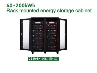 China 40 - 200kWh 800 - 4200Ah New Energy Battery Rack Mounted Energy Storage Cabinet for sale