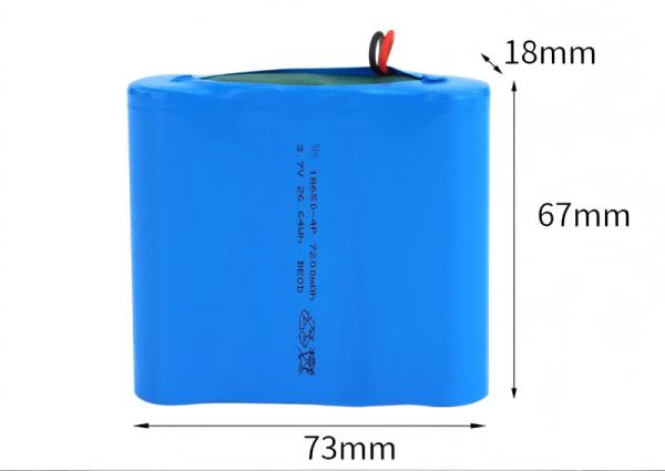 Quality Rechargeable 18650 Battery Cell 3.7V 7200mAh High Capacity for sale