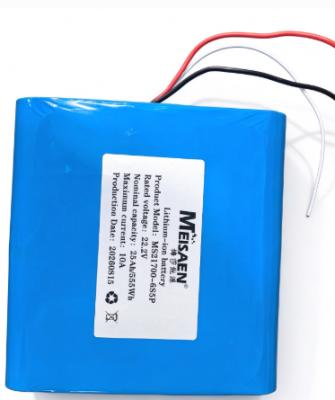 China 22.2V 25Ah 555Wh 6S5P 21700 Lithium Ion Battery Pack | Max 10A Rechargeable Li-ion Battery for Portable Power Station, Robot, Monitoring & Off-Grid Lighting for sale