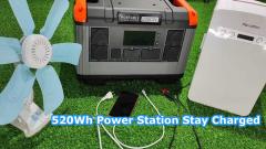 520Wh Portable Power Station, 3.7V 140400mAh Large Capacity Outdoor Energy Storage Power Supply