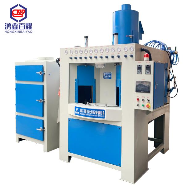 Quality Compact Automatic Sandblaster with Cartridge Dust Collector for sale