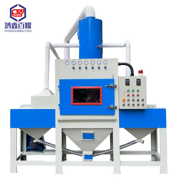 Quality Automatic Conveyor Sandblasting Machine 6kw Sand Blast Equipment for sale