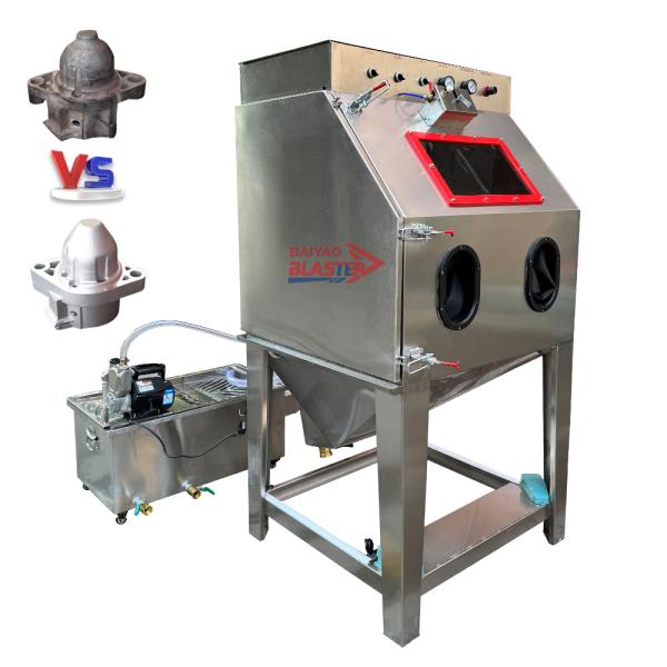 Quality Vapour Blasting Cabinet Closed Loop System Dustless Sand Blast Machine for sale