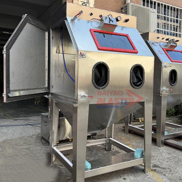 Quality Vapour Blasting Cabinet Closed Loop System Dustless Sand Blast Machine for sale