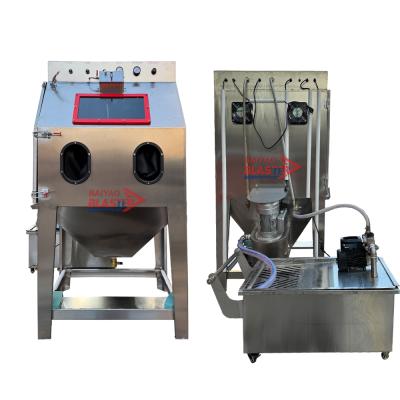 China Wet Sand Blasting Cabinet Vapour Sandblast Machine with Closed Loop System for sale