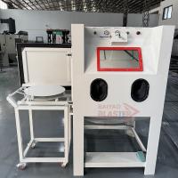 China Wheel Hub Sandblasting Cabinet Turntable Manual Operating for sale