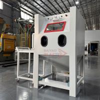 China Wheel Hub Sandblasting Cabinet Turntable Manual Operating for sale