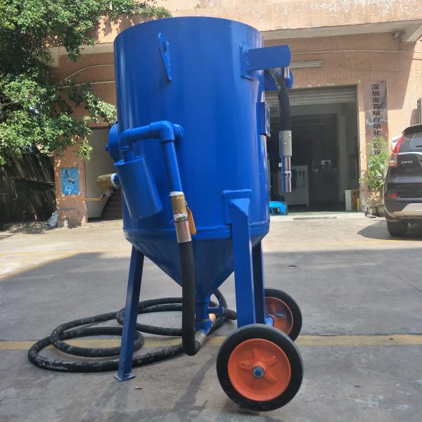 Quality Mobile Handle Portable Sandblasting Machine Wheel Sand Blasting Machine for sale
