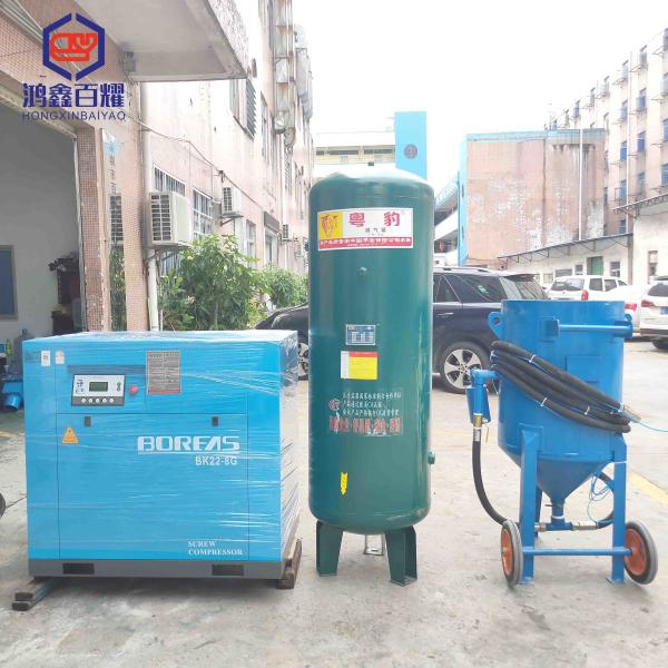 Quality Mobile Handle Portable Sandblasting Machine Wheel Sand Blasting Machine for sale