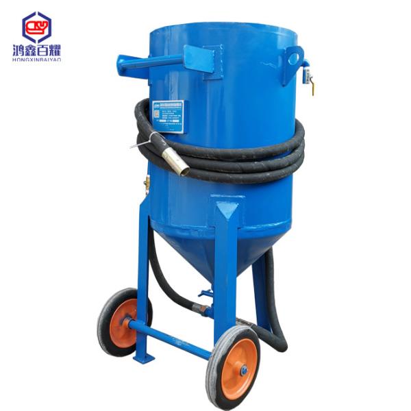 Quality Mobile Handle Portable Sandblasting Machine Wheel Sand Blasting Machine for sale