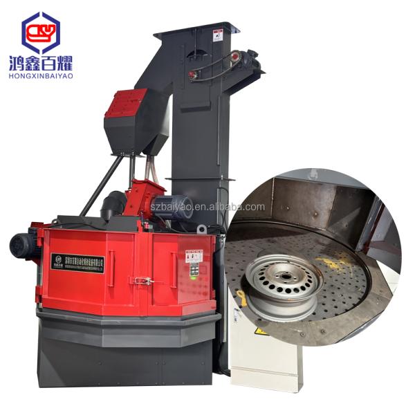 Quality Wheel Shot Blasting Machine Rotary Table Shot Blast Machine for sale