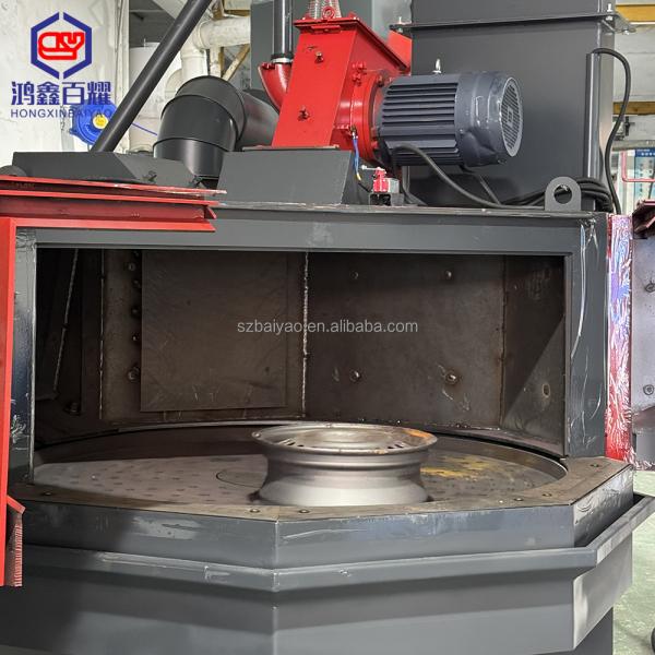 Quality Wheel Shot Blasting Machine Rotary Table Shot Blast Machine for sale