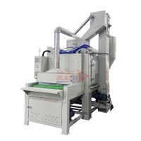 China Conveyor Type Dustless Automatic Sandblasting Machine for sale