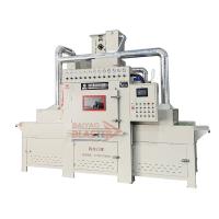 China Conveyor Type Dustless Automatic Sandblasting Machine for sale